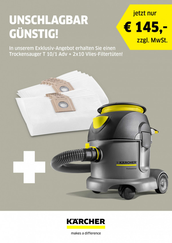 Exklusiv-Aktion T 10/1 Adv Starterkit | Kärcher Heinemann GmbH